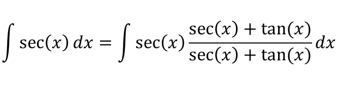Antiderivative Of sec(x)