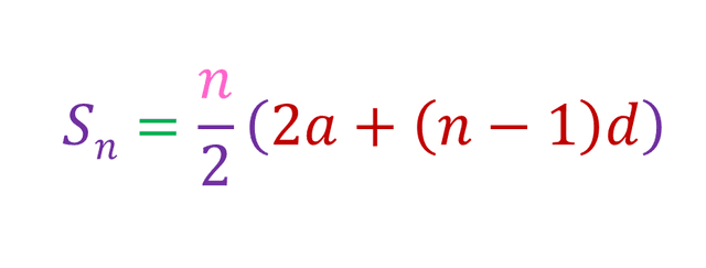The Formula For The Sum Of An Arithmetic Series