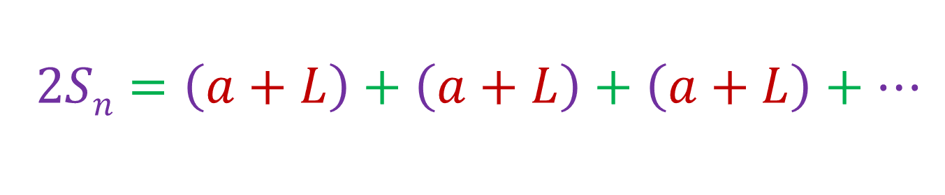 The Formula For The Sum Of An Arithmetic Series