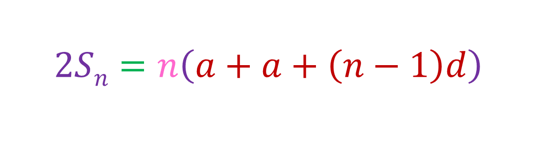 The Formula For The Sum Of An Arithmetic Series